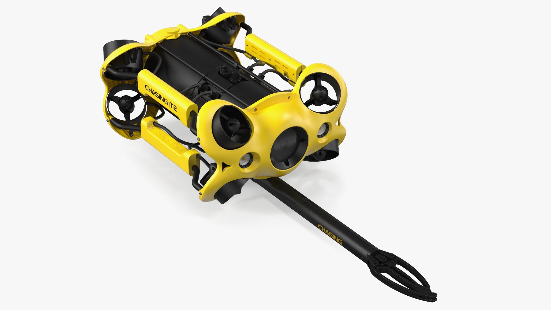 3D Model Chasing M2 Underwater Drone With Grabber Arm Rigged ...