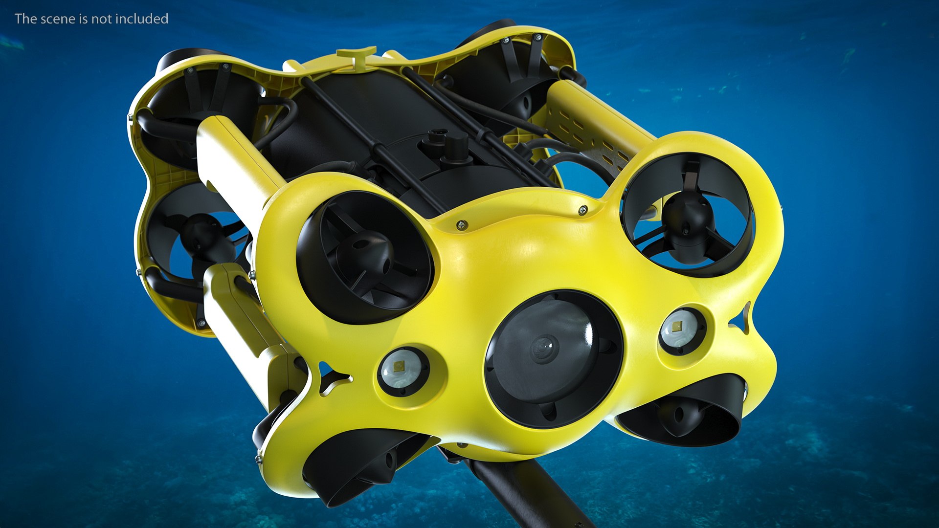 3D Model Chasing M2 Underwater Drone With Grabber Arm Rigged ...