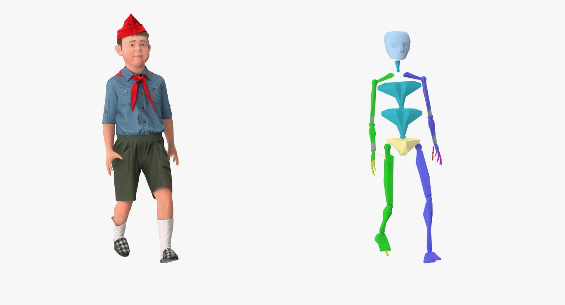 Realistic Boy Scout Rigged Model - TurboSquid 1312709