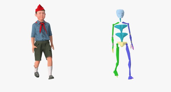 Realistic boy scout rigged model - TurboSquid 1312709