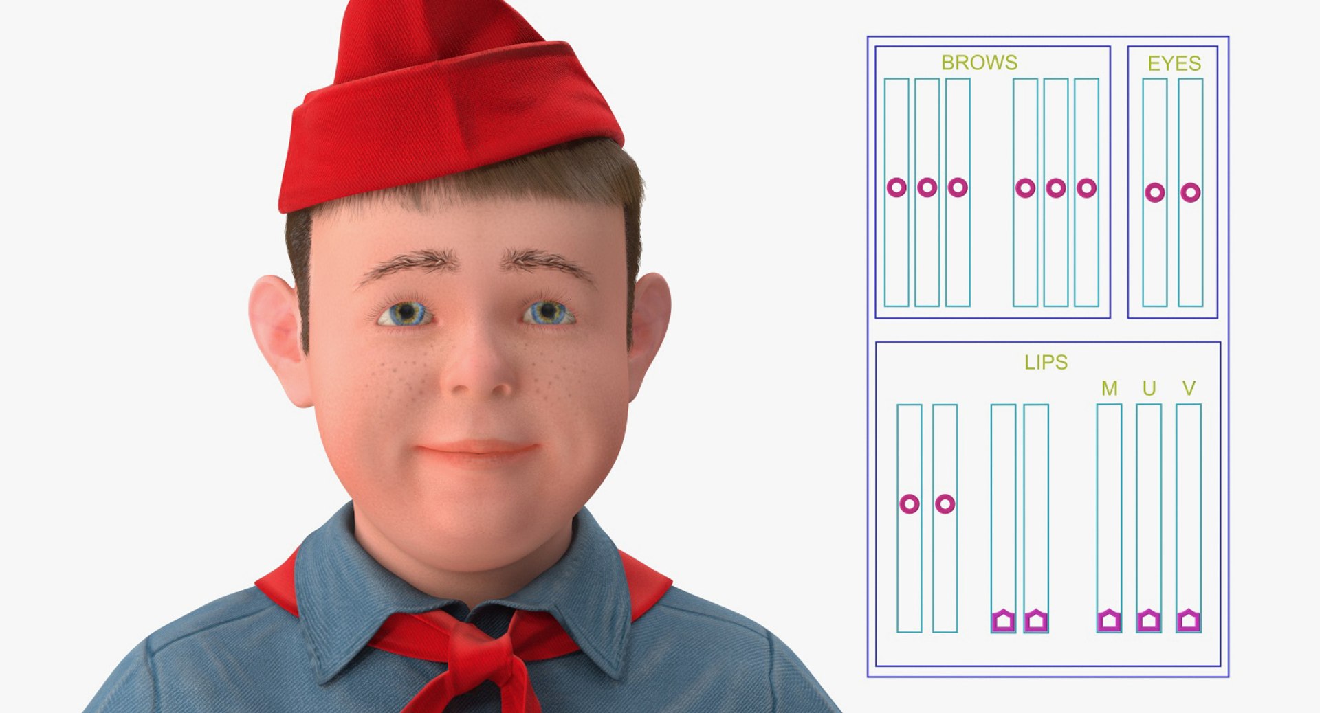 Realistic boy scout rigged model - TurboSquid 1312709