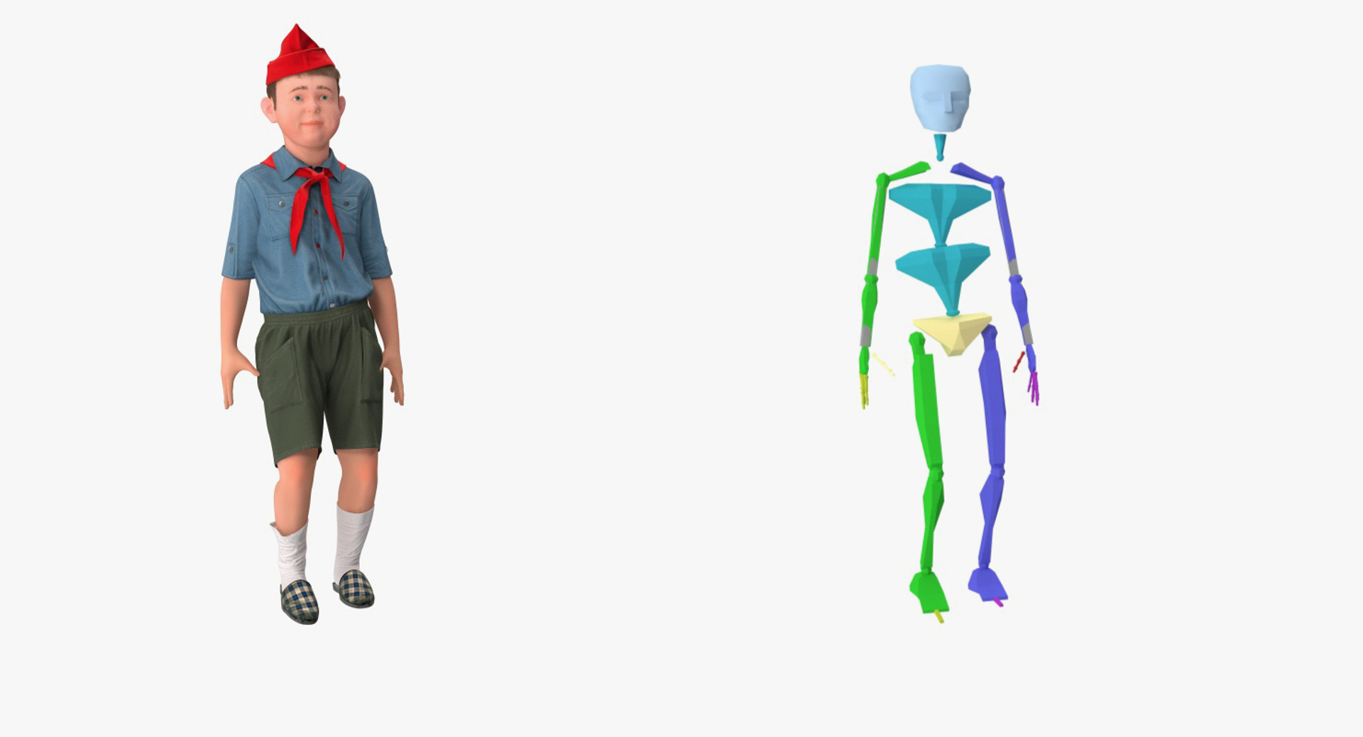 Realistic boy scout rigged model - TurboSquid 1312709
