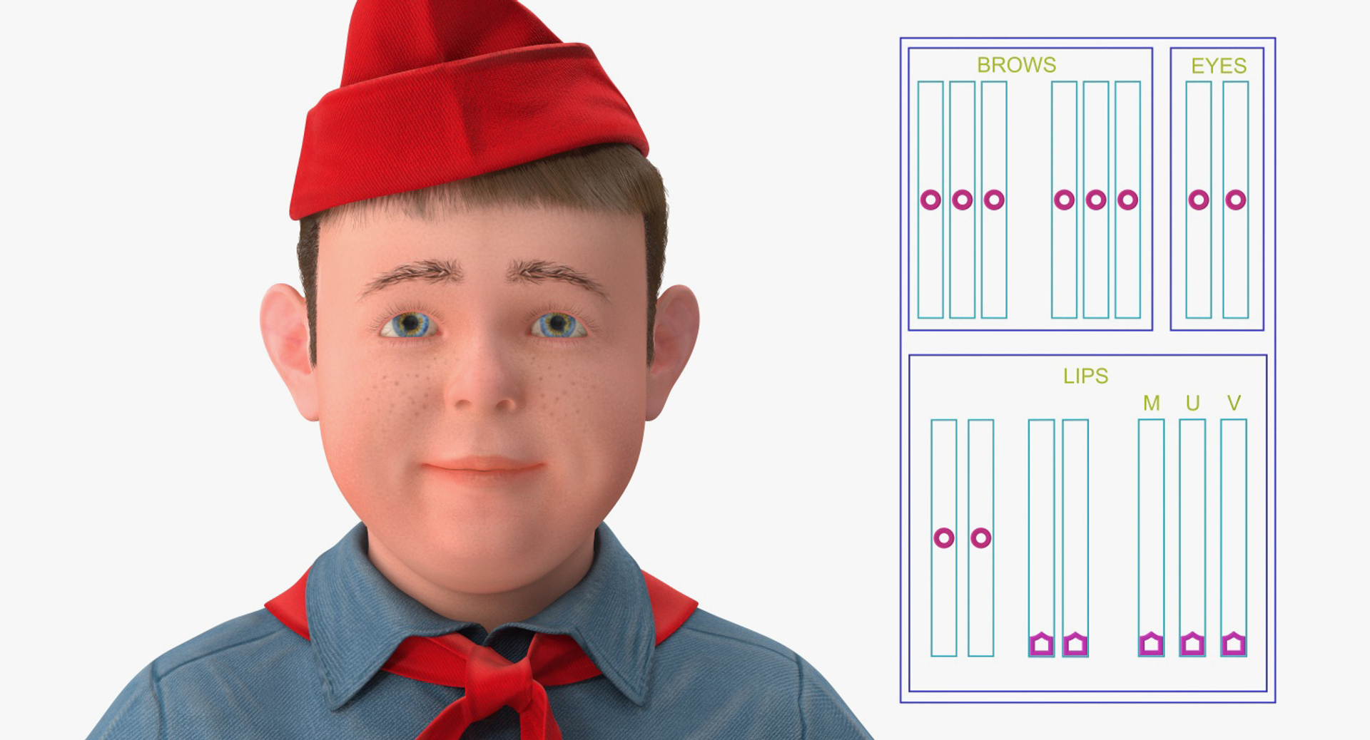 Realistic boy scout rigged model - TurboSquid 1312709