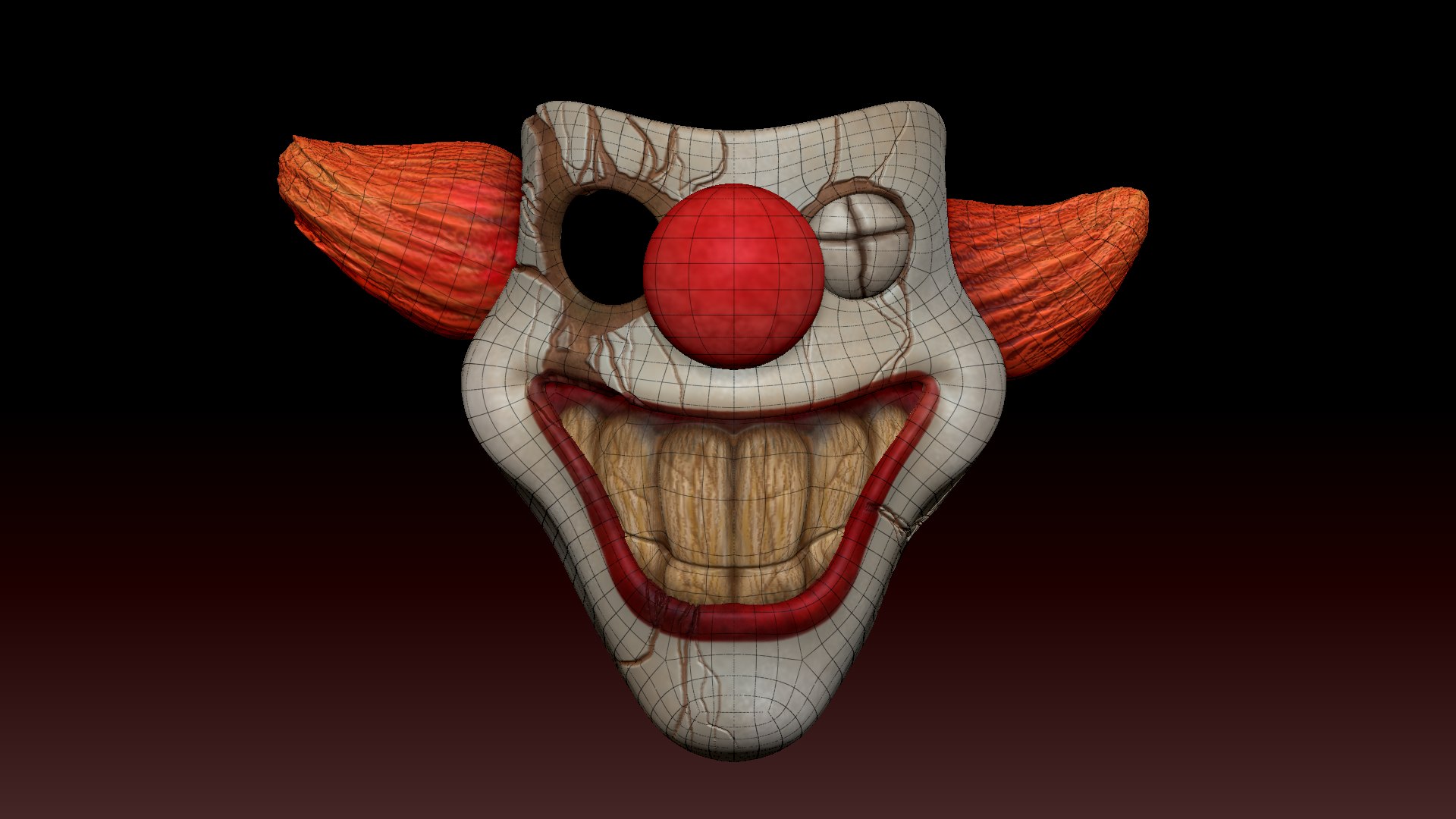 Sweet tooth terror halloween 3D model - TurboSquid 1627072