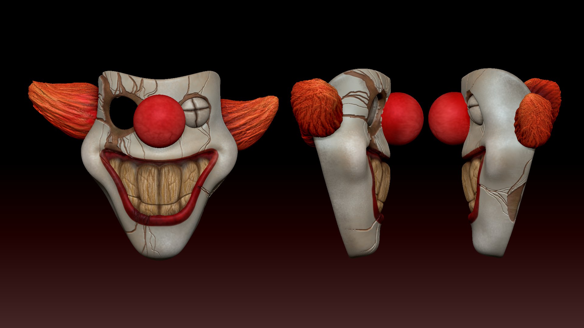 Sweet tooth terror halloween 3D model - TurboSquid 1627072