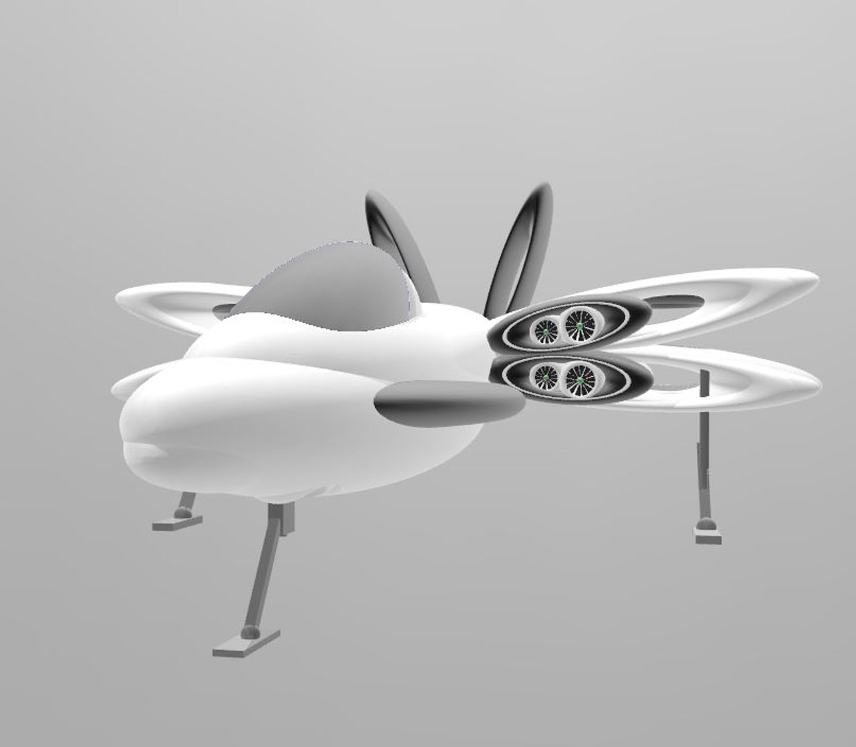 Avin futurista 3D model - TurboSquid 1359290