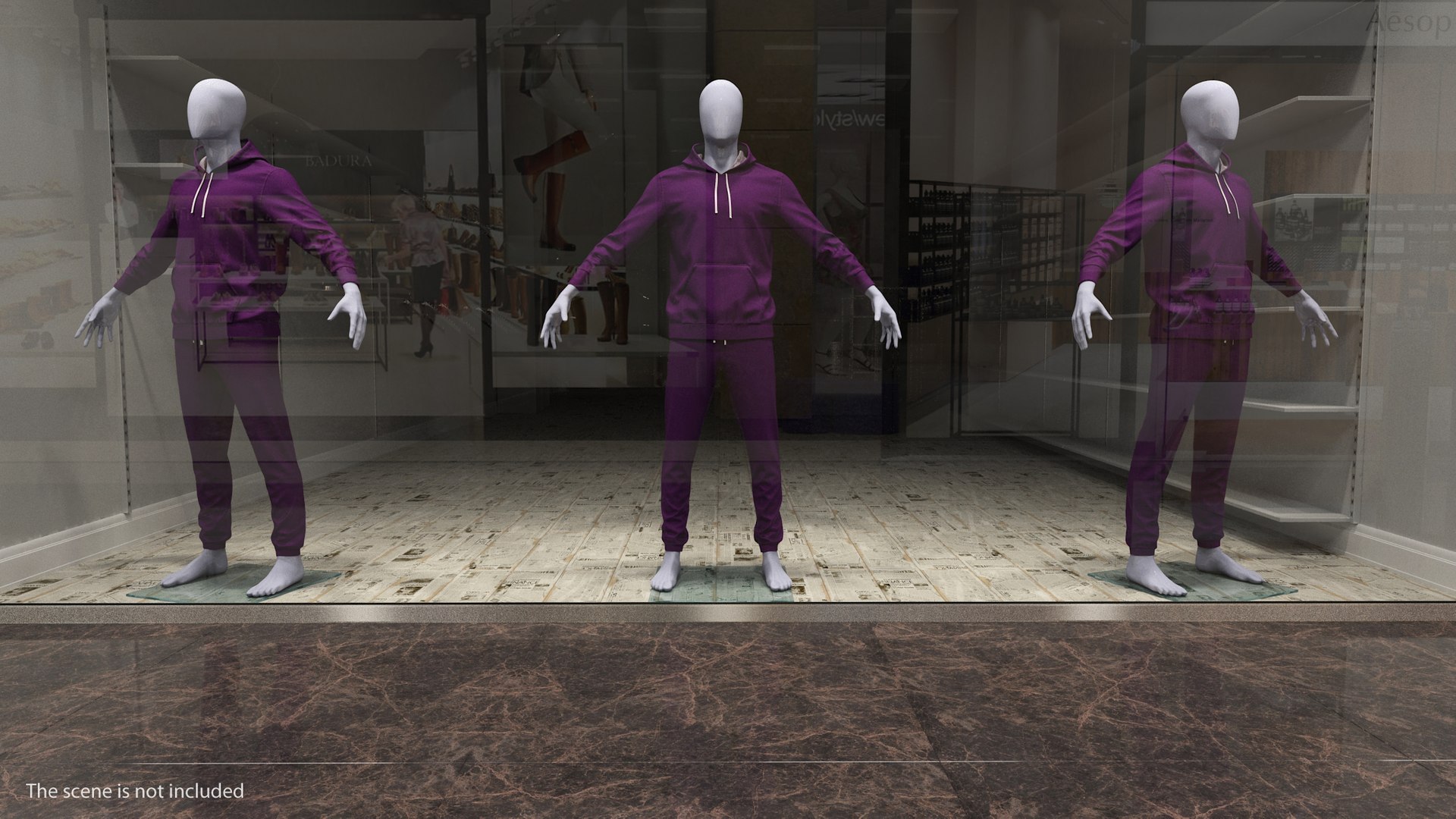 3D hoodie lowered hood - TurboSquid 1443794