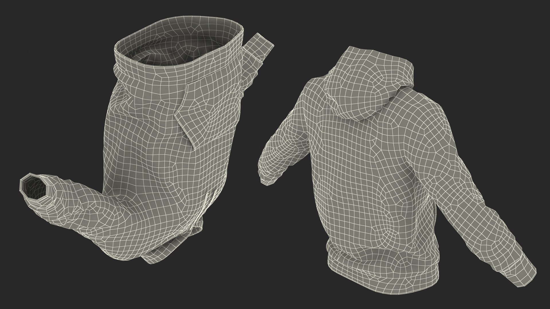 3D Hoodie Lowered Hood - TurboSquid 1443794