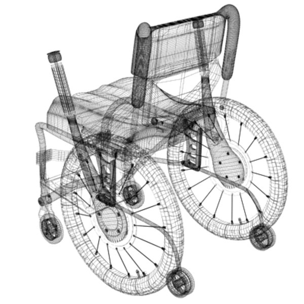 3d model of wheel chair
