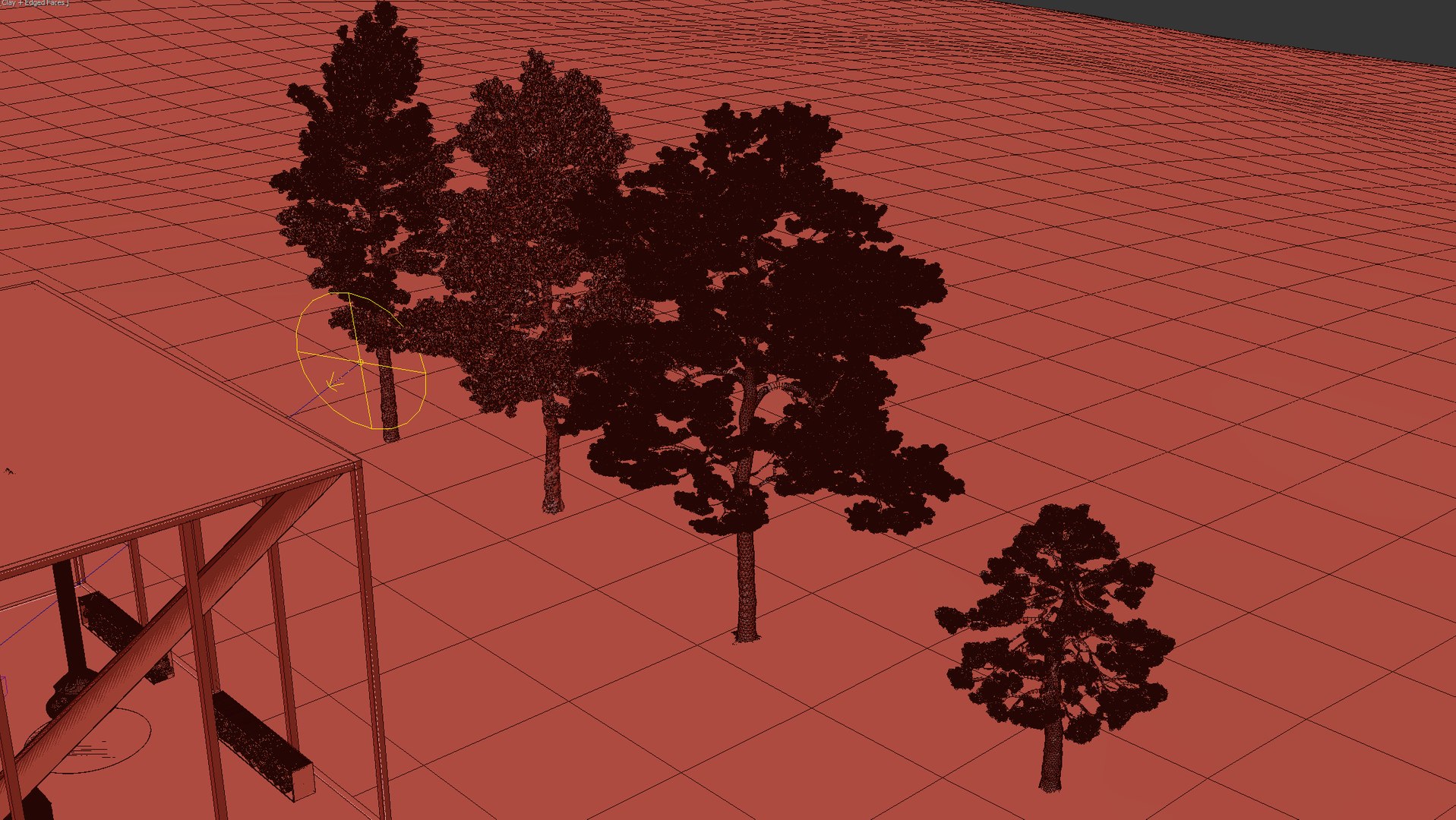 Realistic Interior With Forest View 3D - TurboSquid 1918425