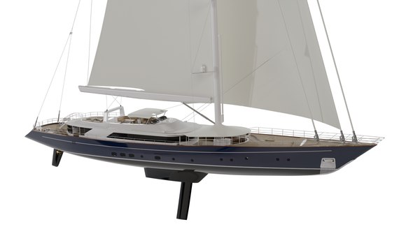 modelo 3d Yate Bayesiano: superyate de vela de 56 metros - TurboSquid ...