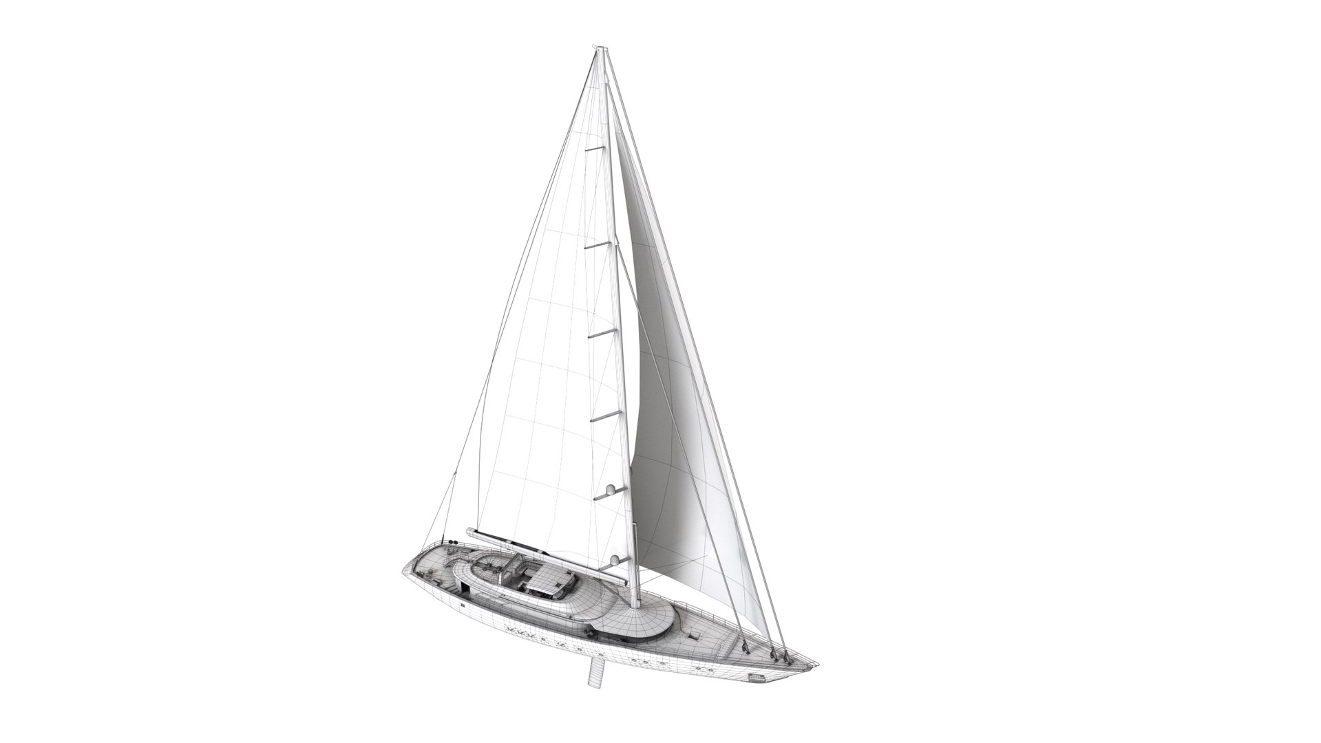 3D Bayesian Yacht - 56-metre Sailing Superyacht - TurboSquid 2284380