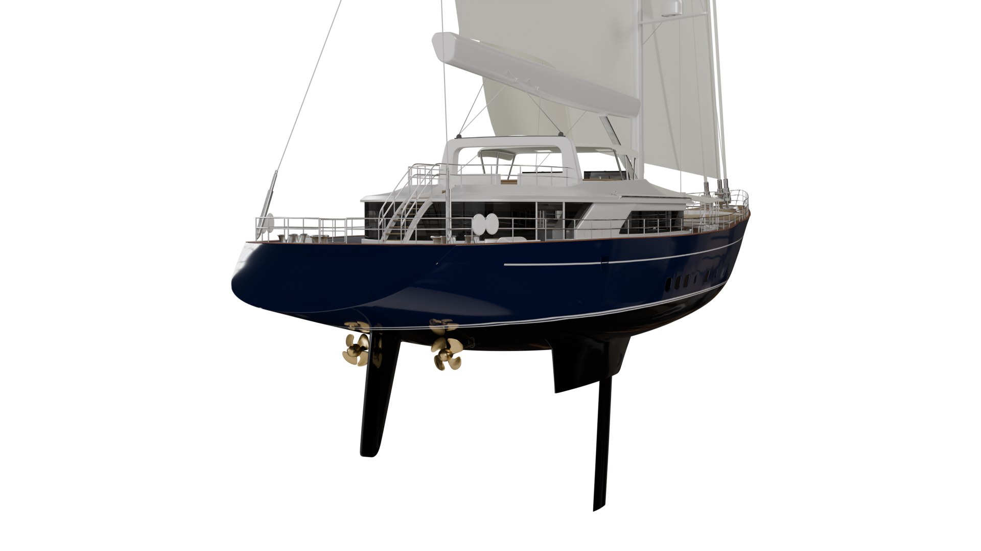 3D Bayesian Yacht - 56-metre Sailing Superyacht - TurboSquid 2284380