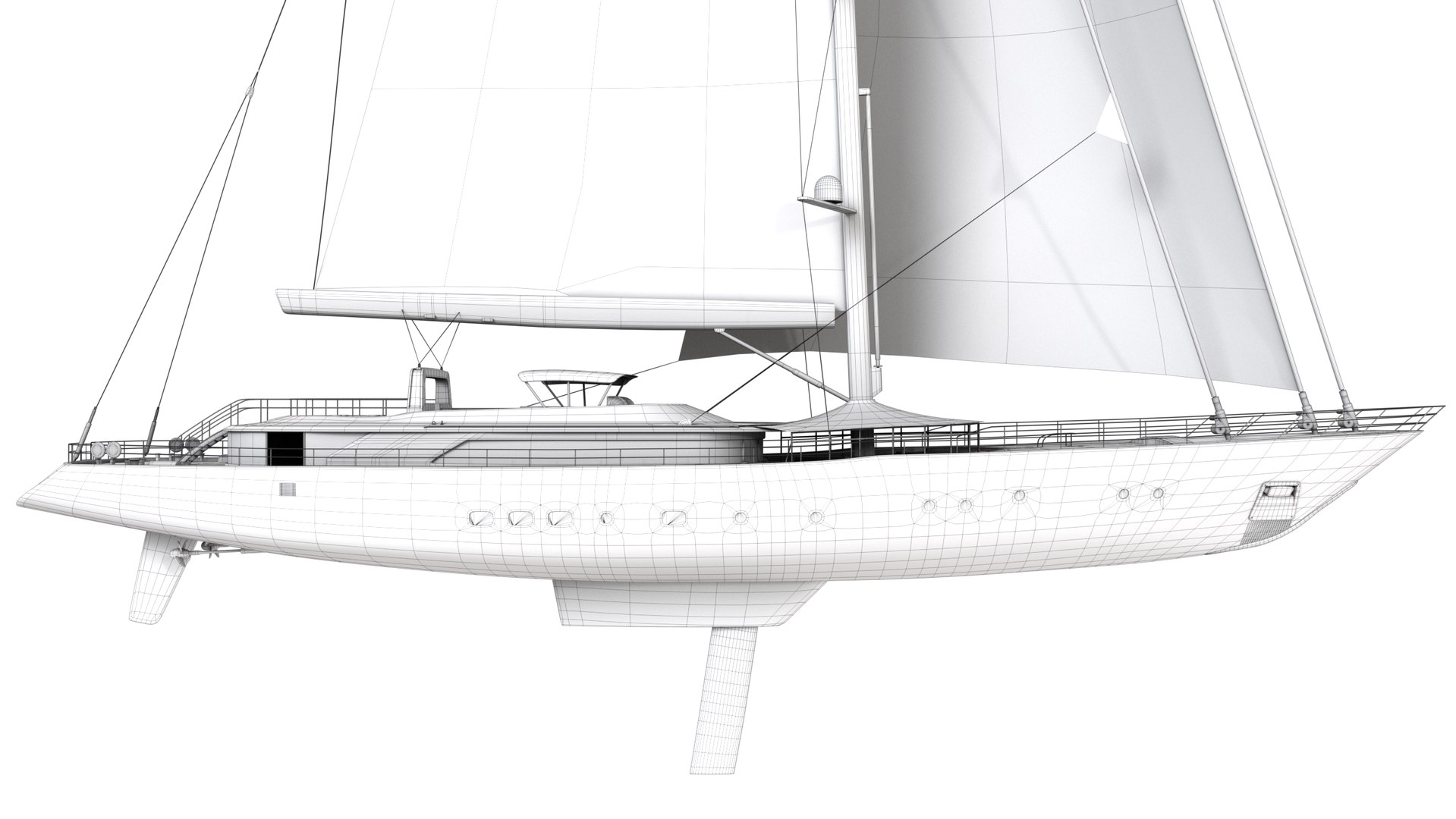 3D Bayesian Yacht - 56-metre Sailing Superyacht - TurboSquid 2284380