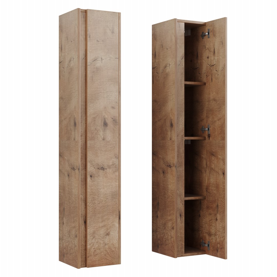 Stworki Karlstad 90 And Pencil Case Rustic Oak Ochelle 3D - TurboSquid 2187527