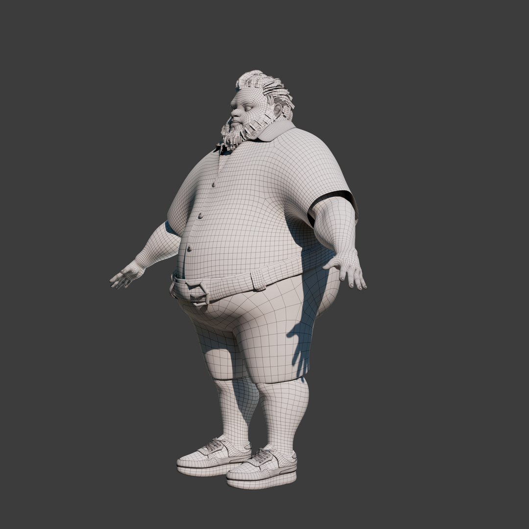 3D Cartoon Man - base mesh - TurboSquid 2182134