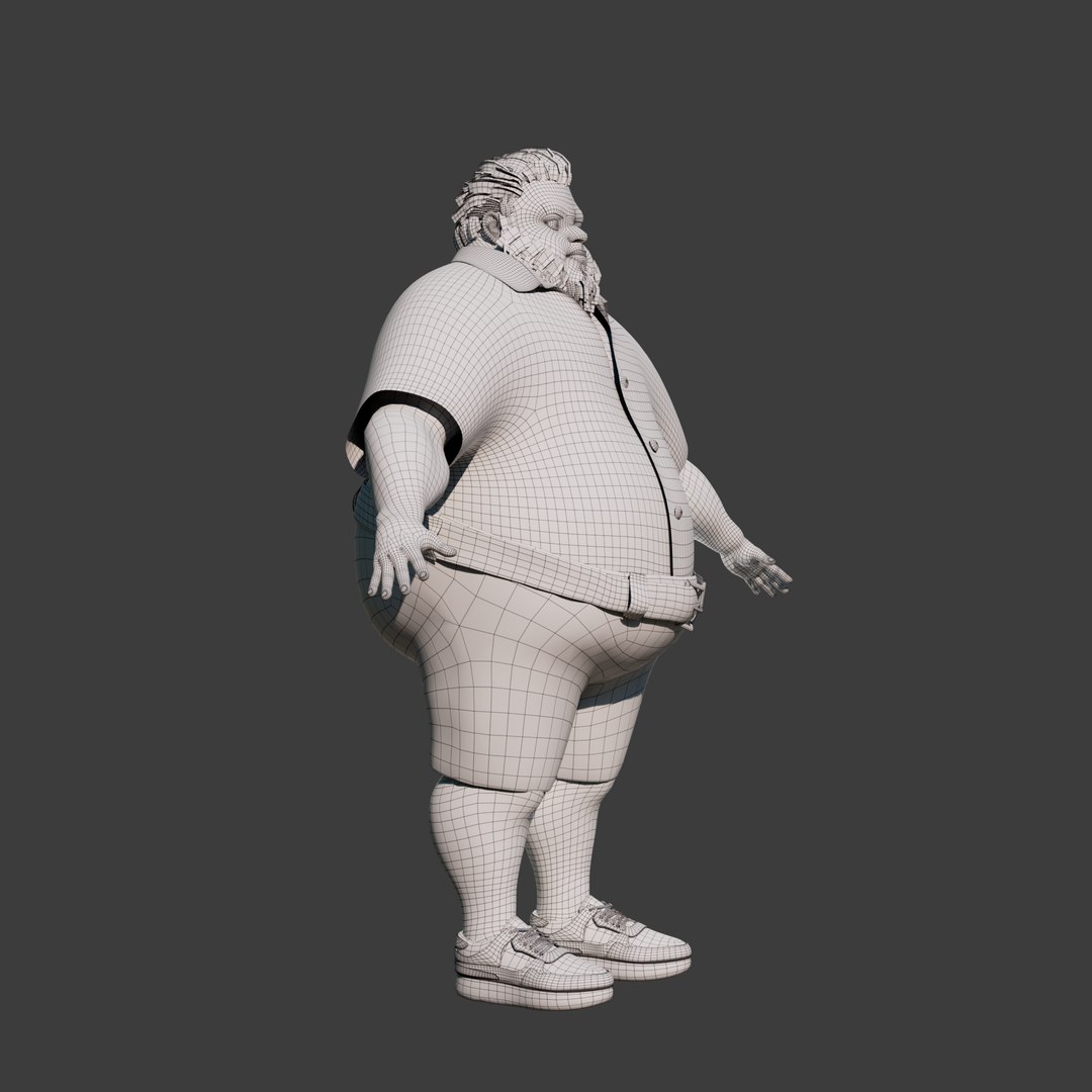 3D Cartoon Man - base mesh - TurboSquid 2182134