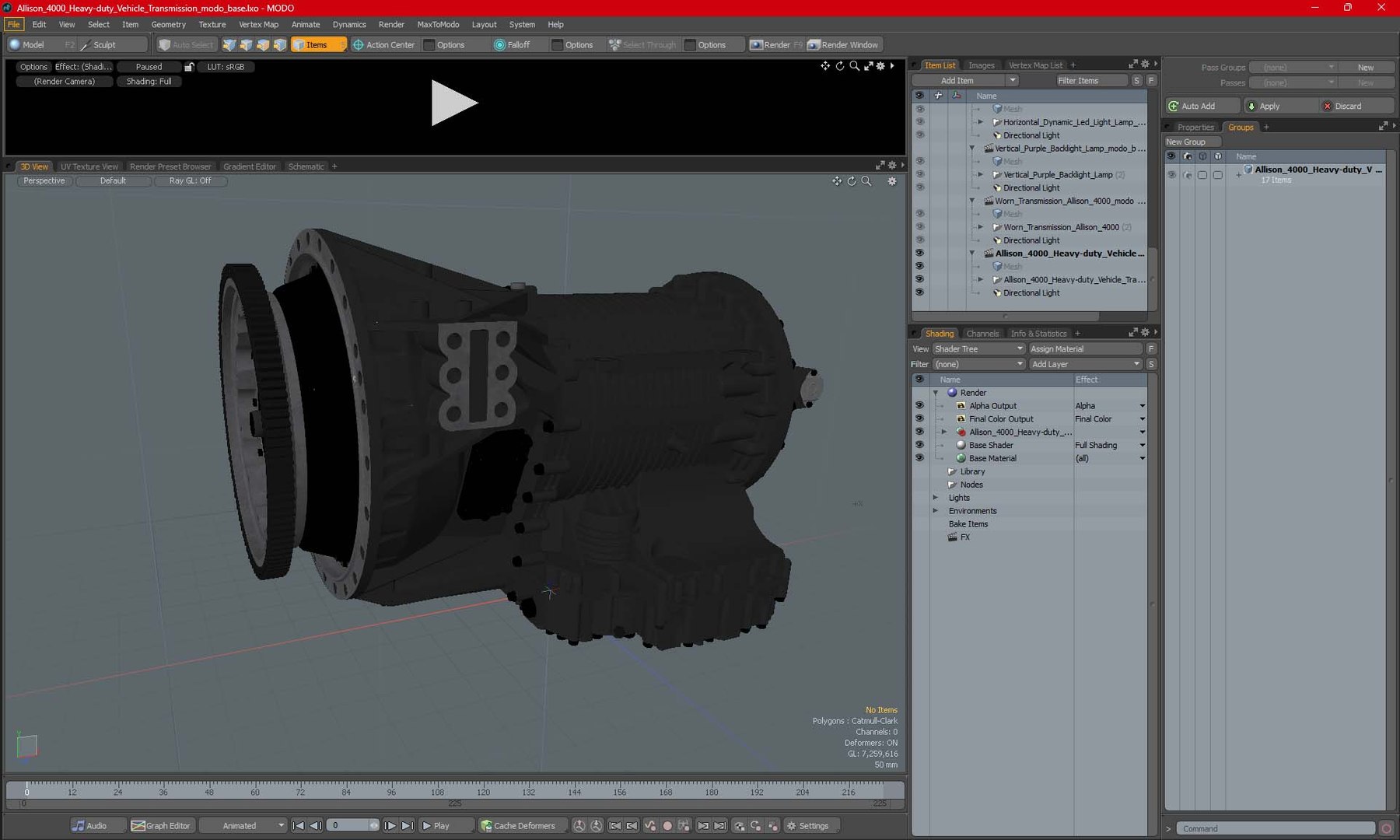 3D Allison 4000 Heavy-duty Vehicle Transmission - TurboSquid 2202017