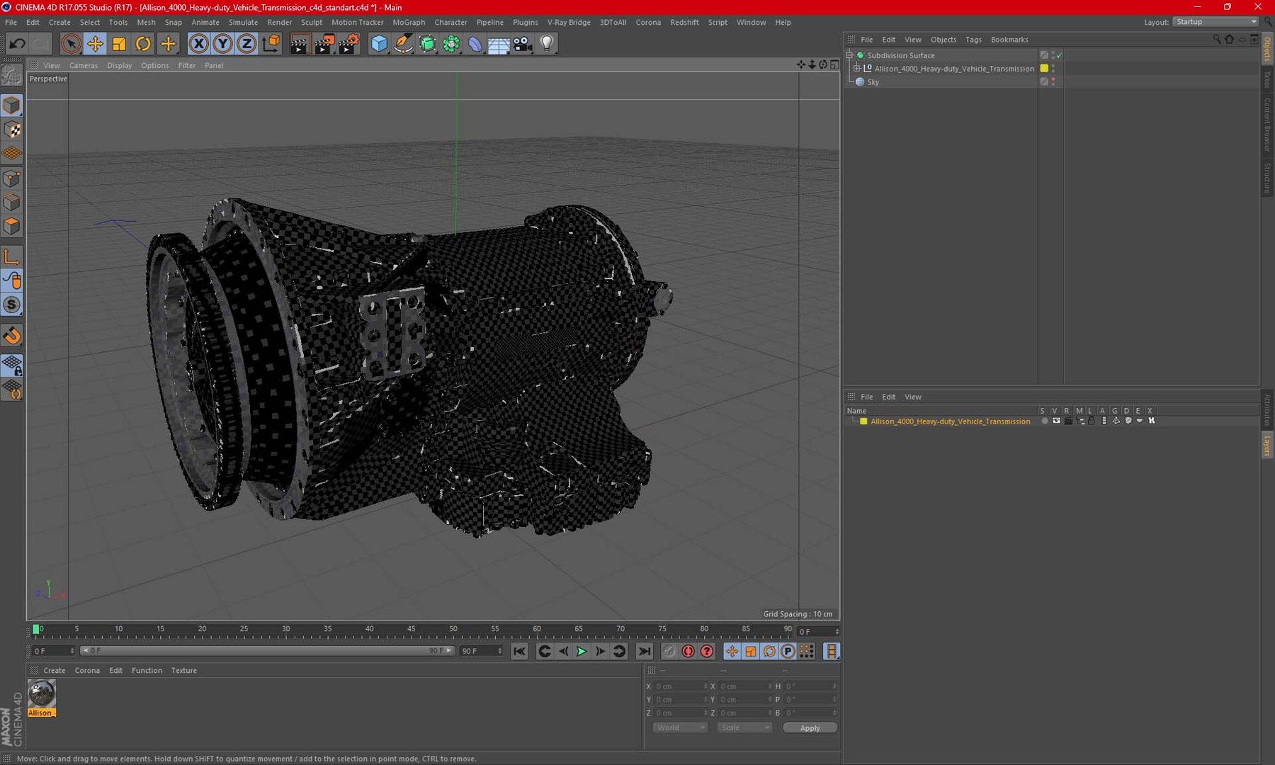3D Allison 4000 Heavy-duty Vehicle Transmission - TurboSquid 2202017