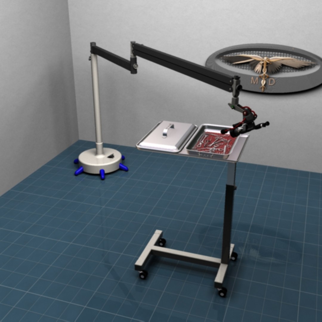 Surgical Microscope 3d Model