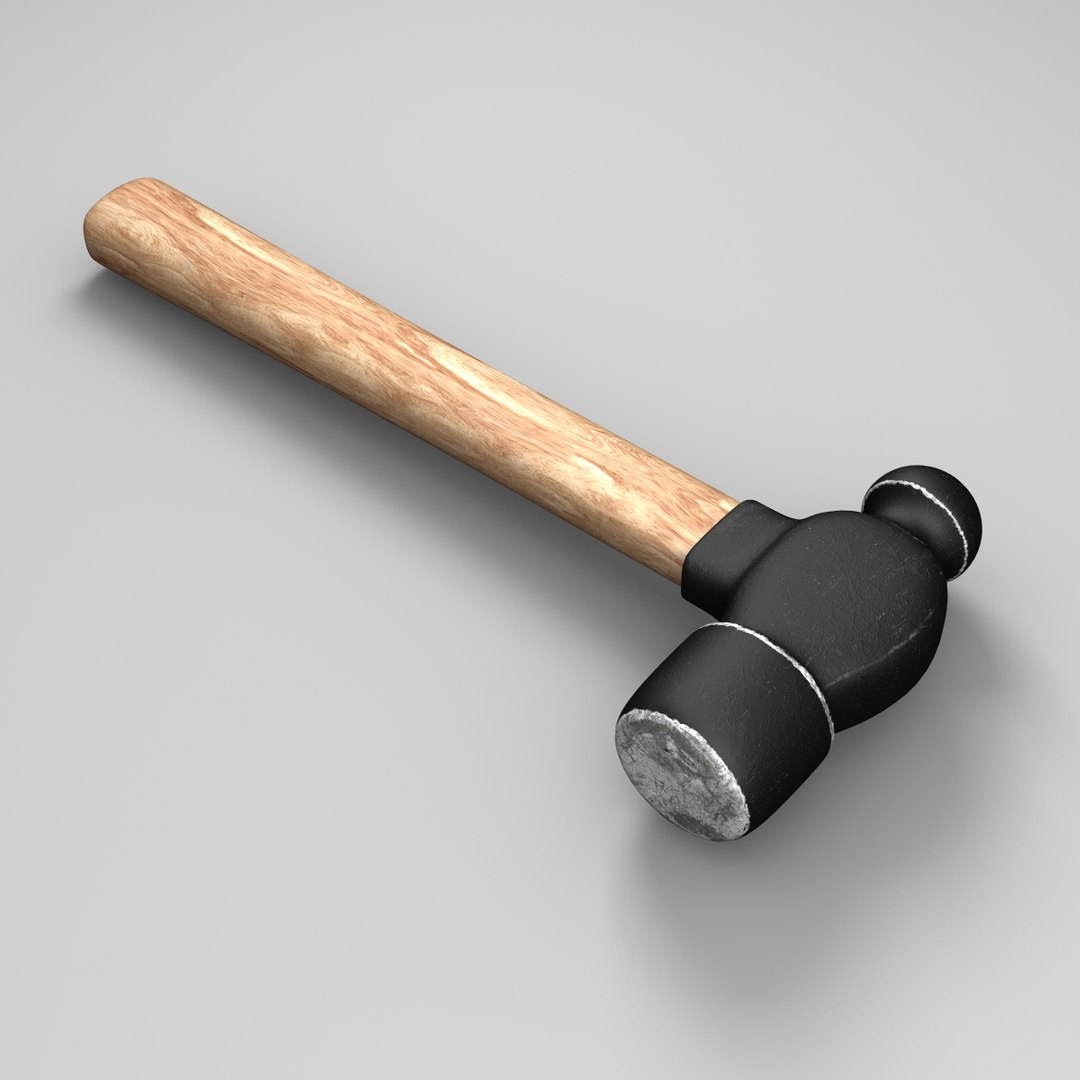 3d model ball pen hammer
