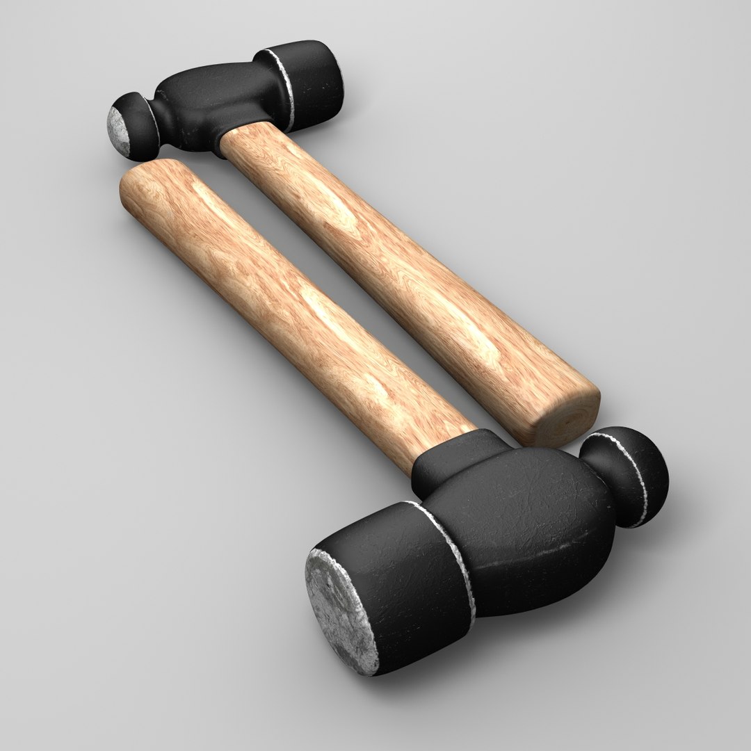 3d model ball pen hammer