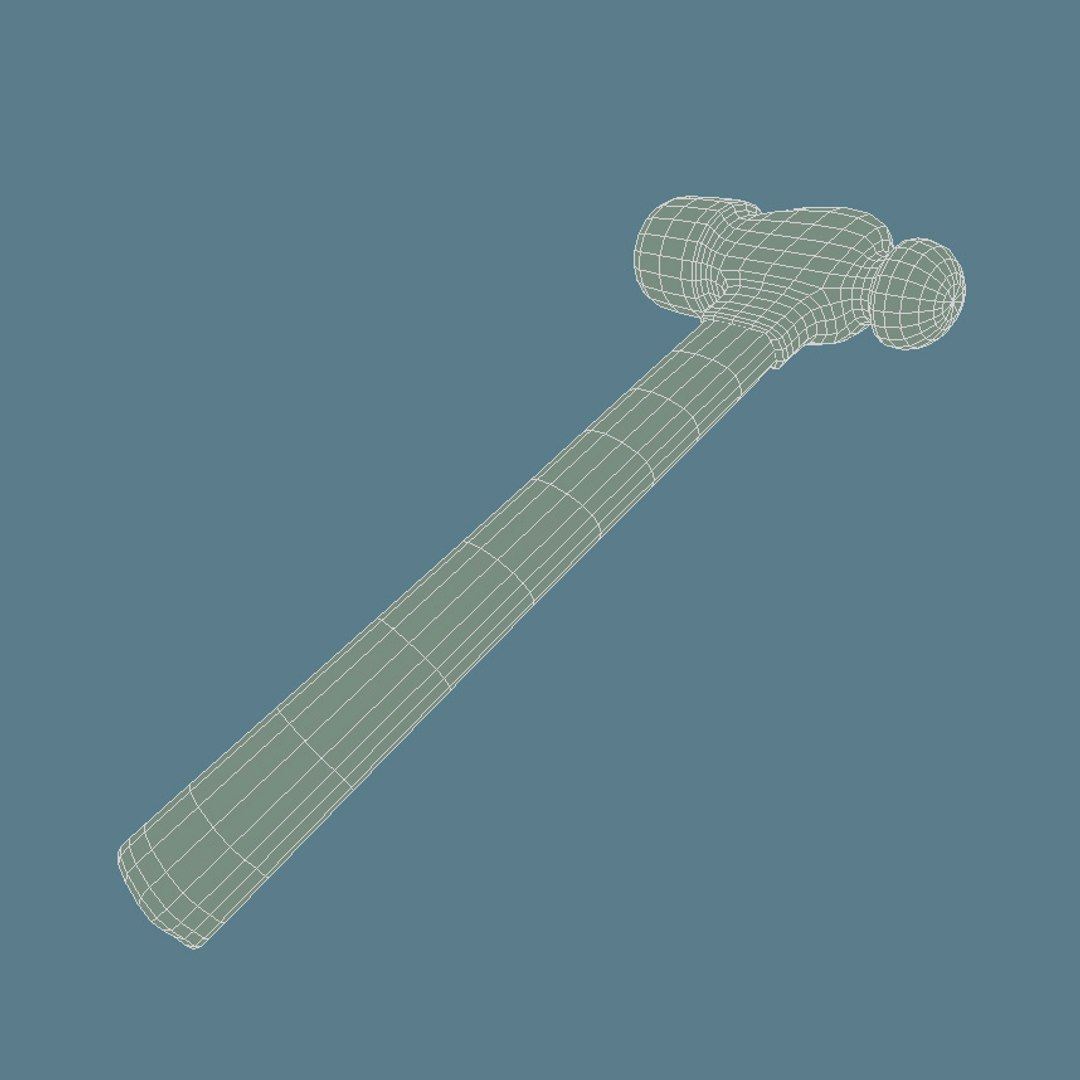3d model ball pen hammer