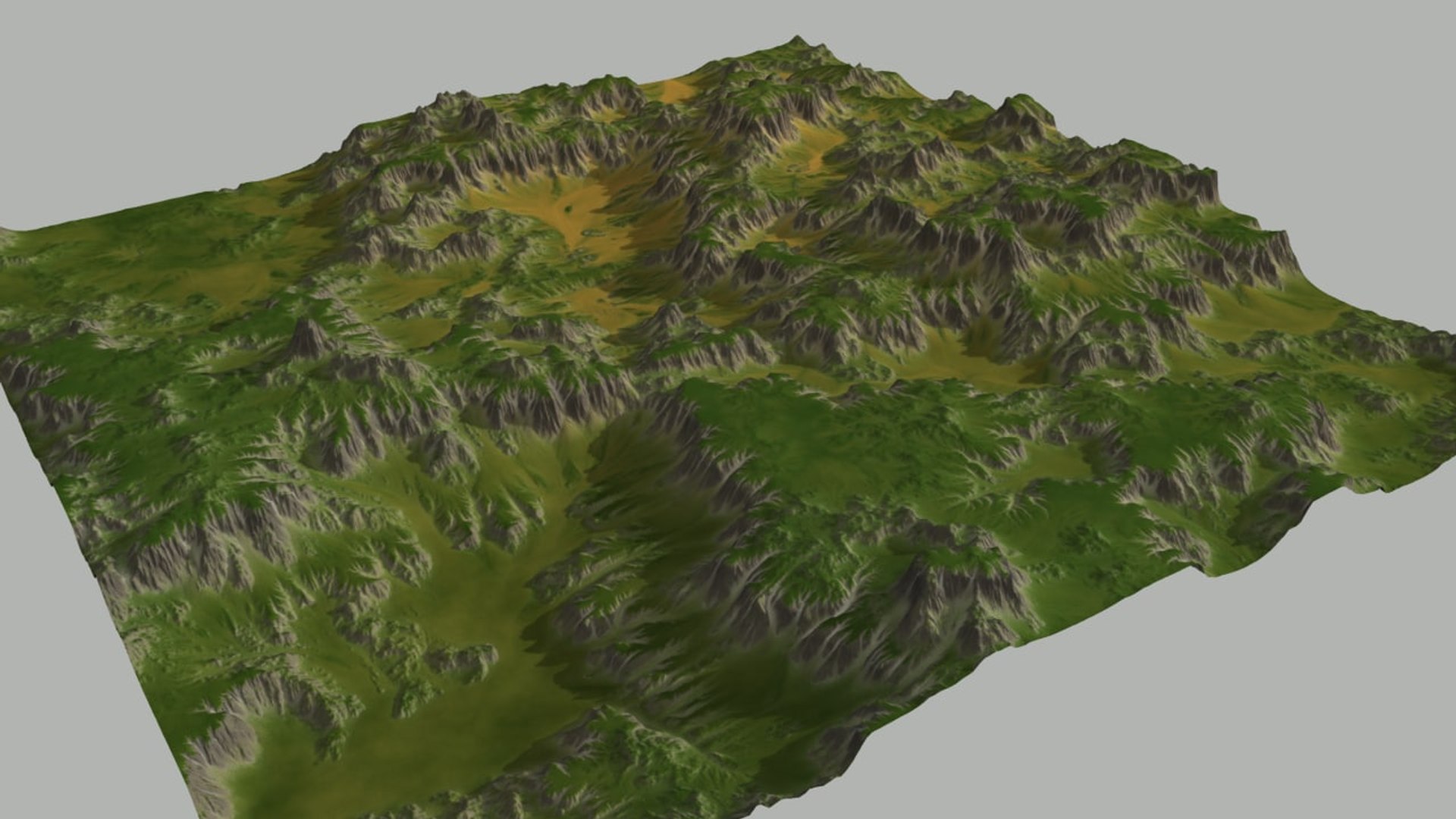 Terrain Realistic 3d Model