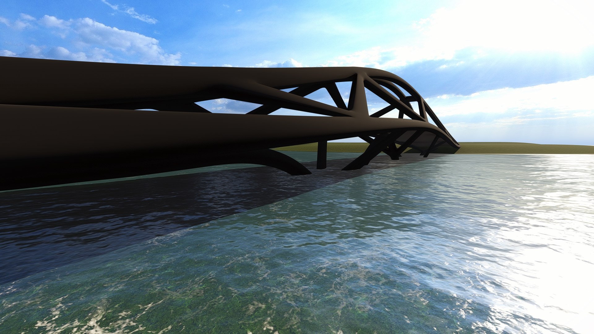 3D ModelSkeleton Bridge Structure Model - TurboSquid 2039785