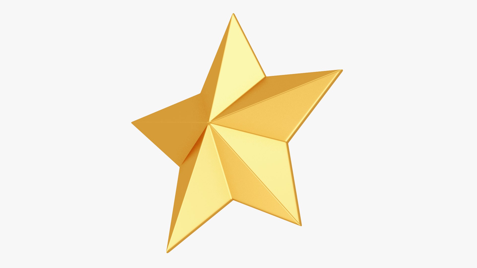 3D Star Gold Model - TurboSquid 1713241