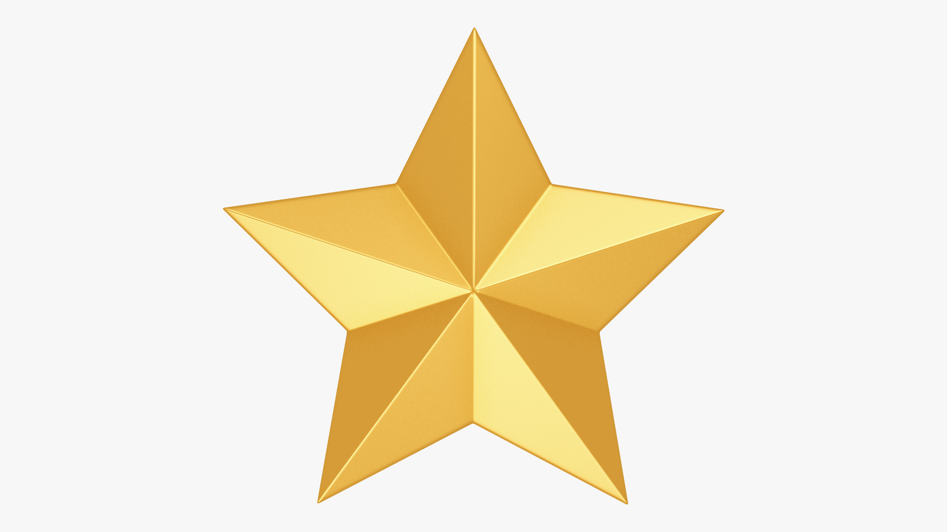 3D Star Gold Model - TurboSquid 1713241