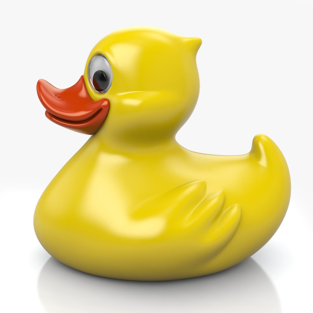 3d yellow rubber duck