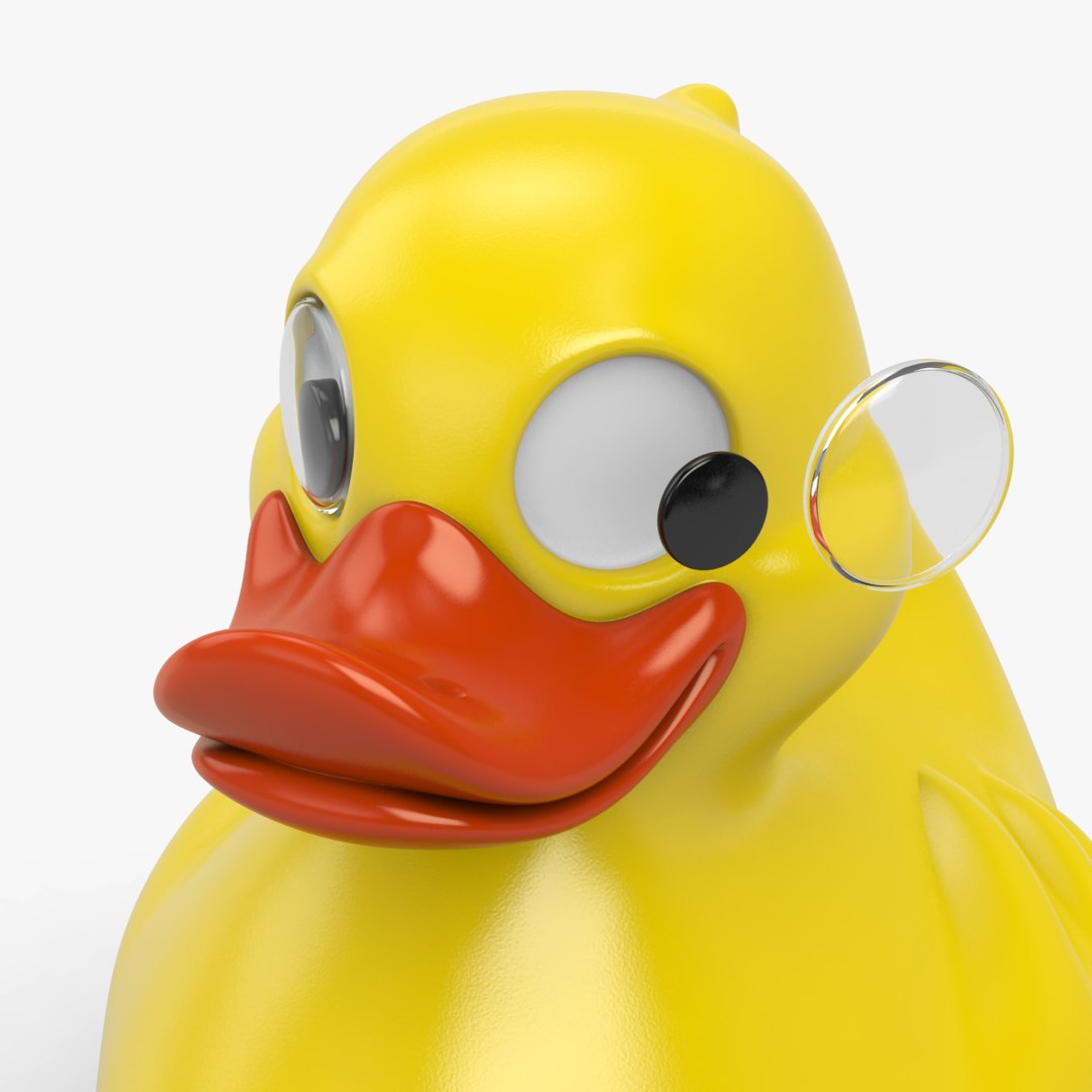 3d yellow rubber duck