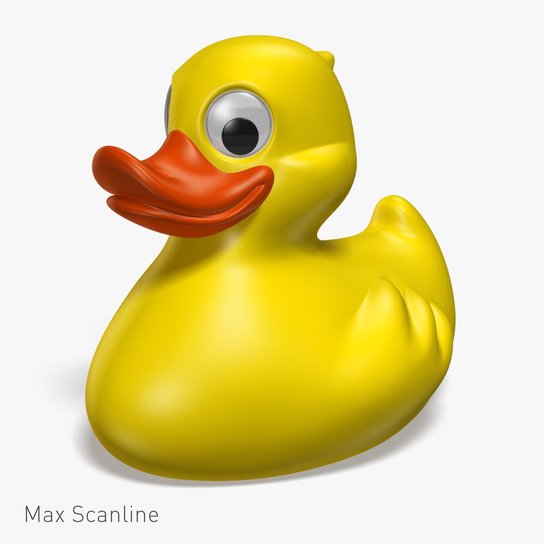 3d yellow rubber duck