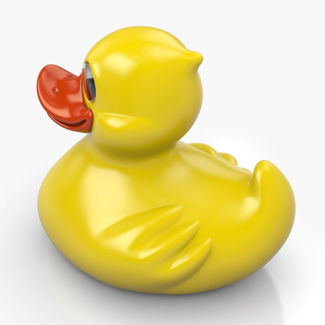3d yellow rubber duck