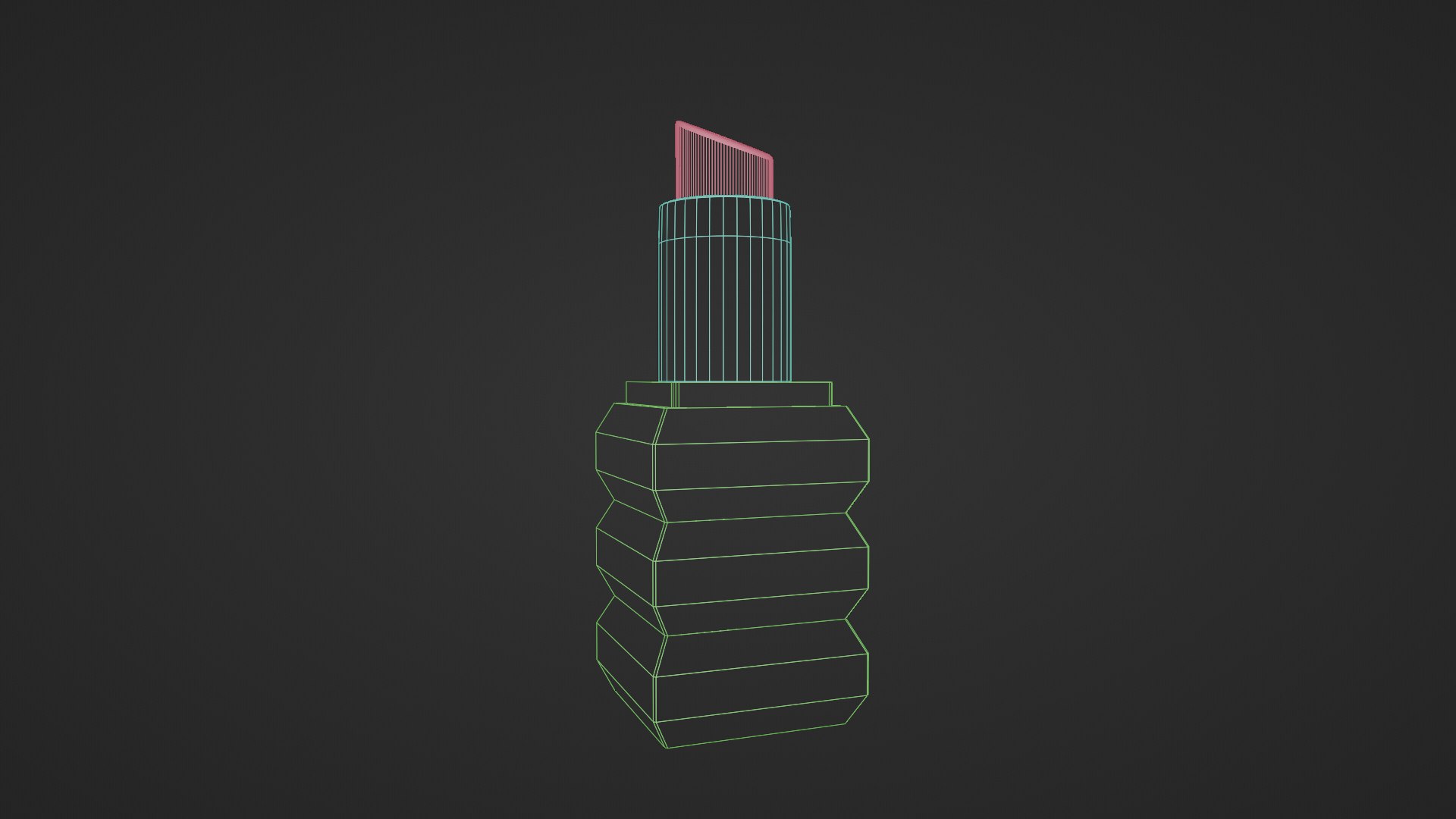 Lipstick single model with glass cap 3D model 3D model - TurboSquid 2125816