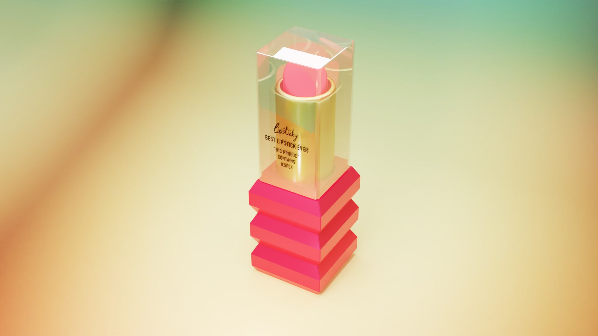 Lipstick single model with glass cap 3D model 3D model - TurboSquid 2125816