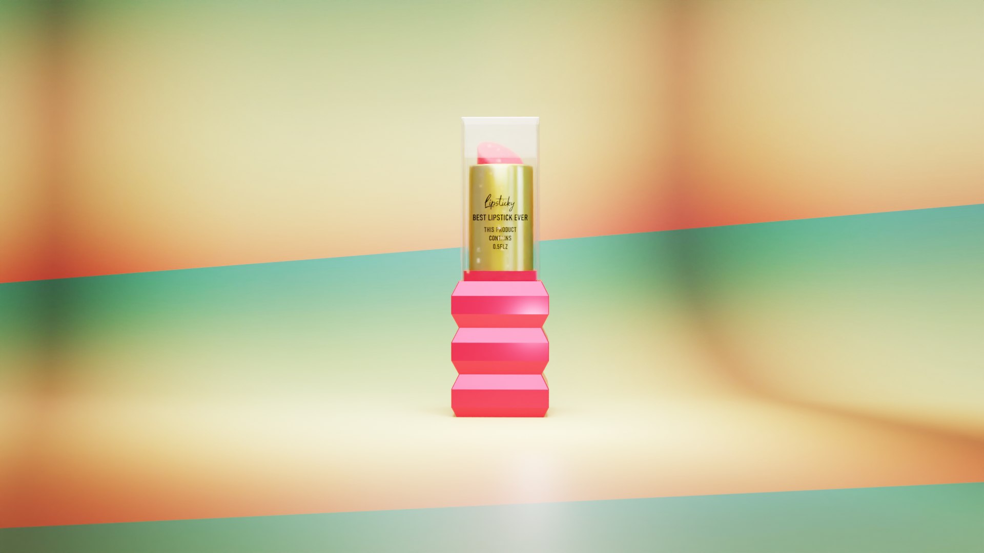 Lipstick single model with glass cap 3D model 3D model - TurboSquid 2125816