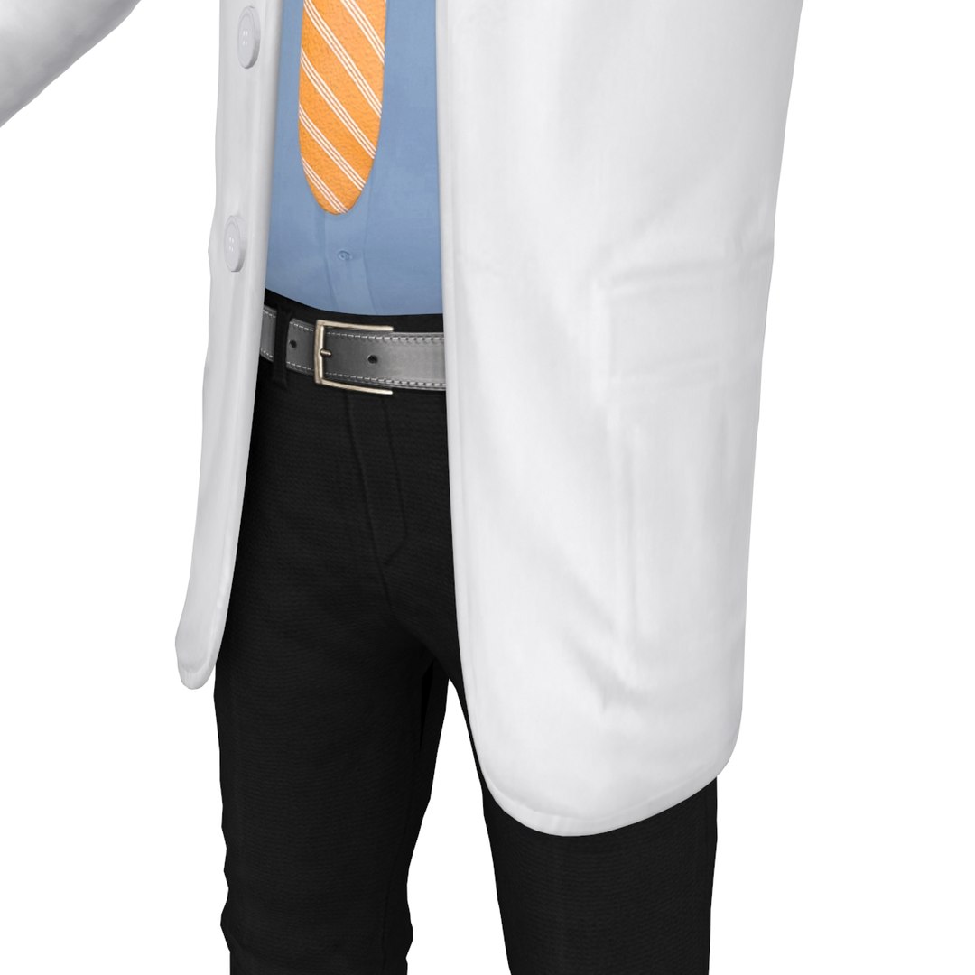 Rigged Doctor 3d Model