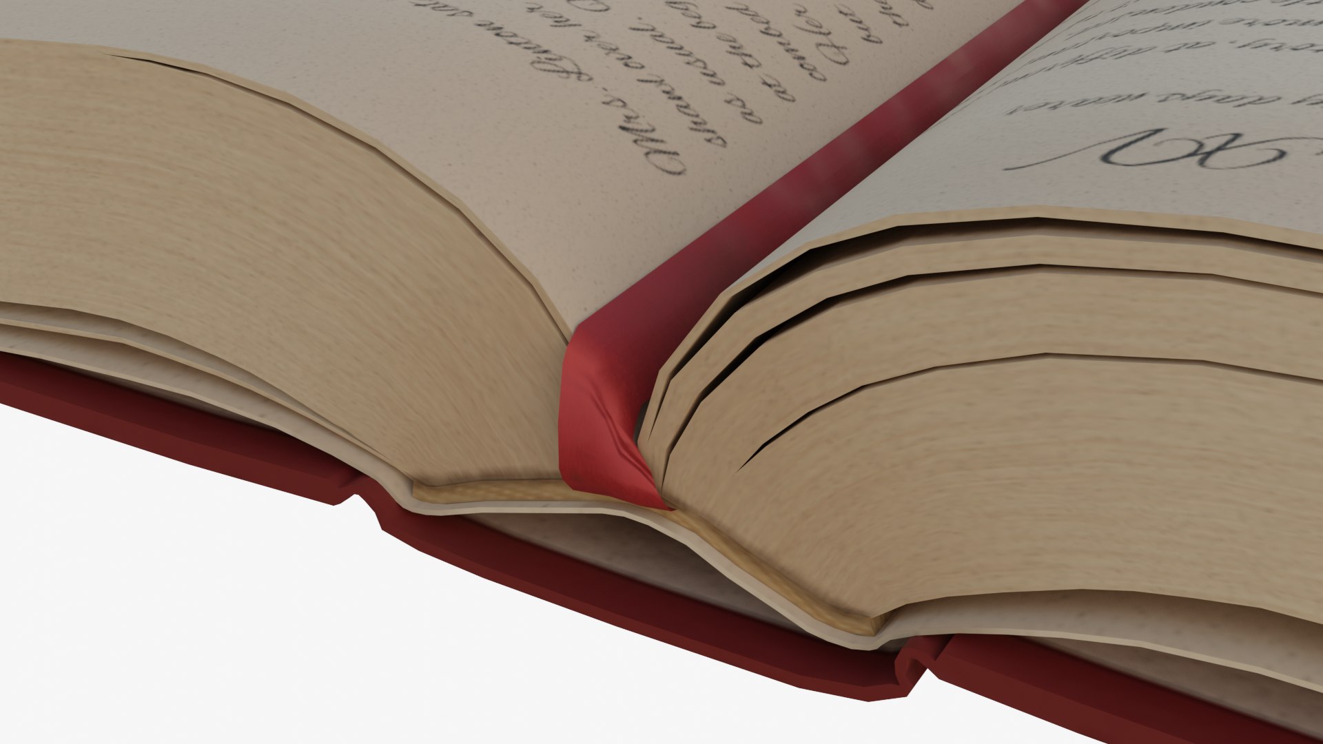 Open Book 3D Model - TurboSquid 1561198