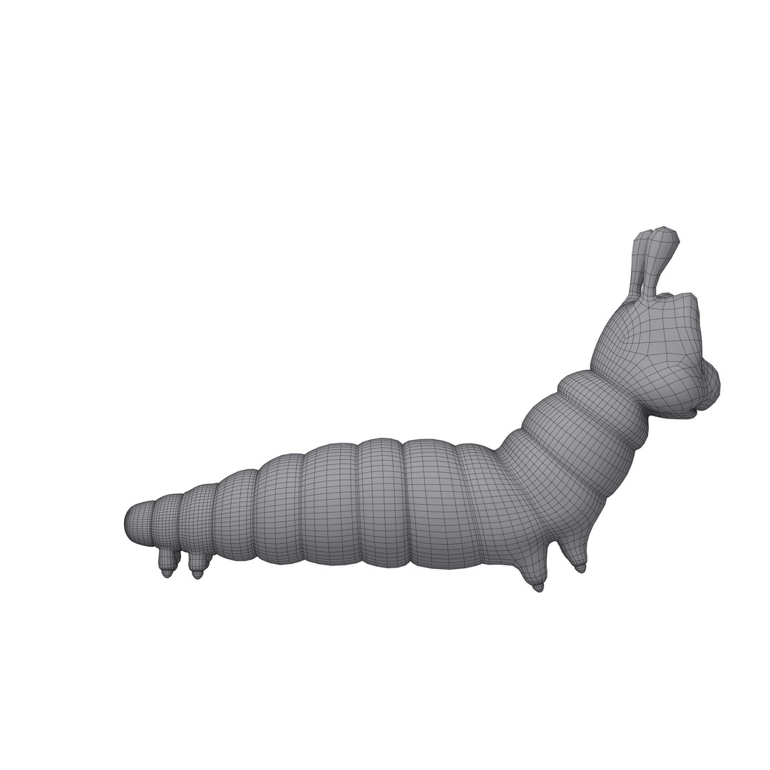 3D Model Caterpillar Cartoon - TurboSquid 1630912