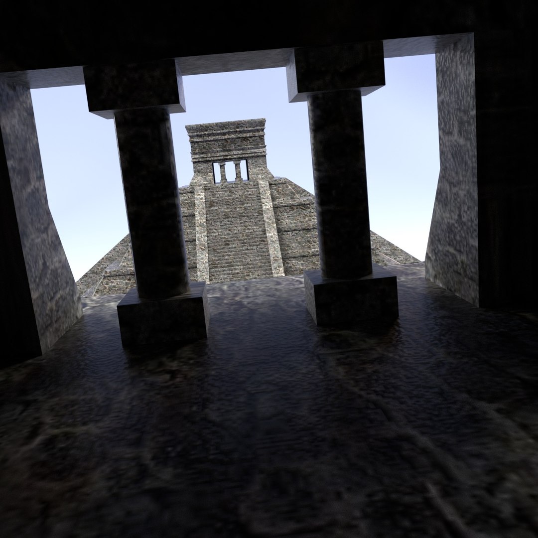 3d 3ds Mayan Pyramid