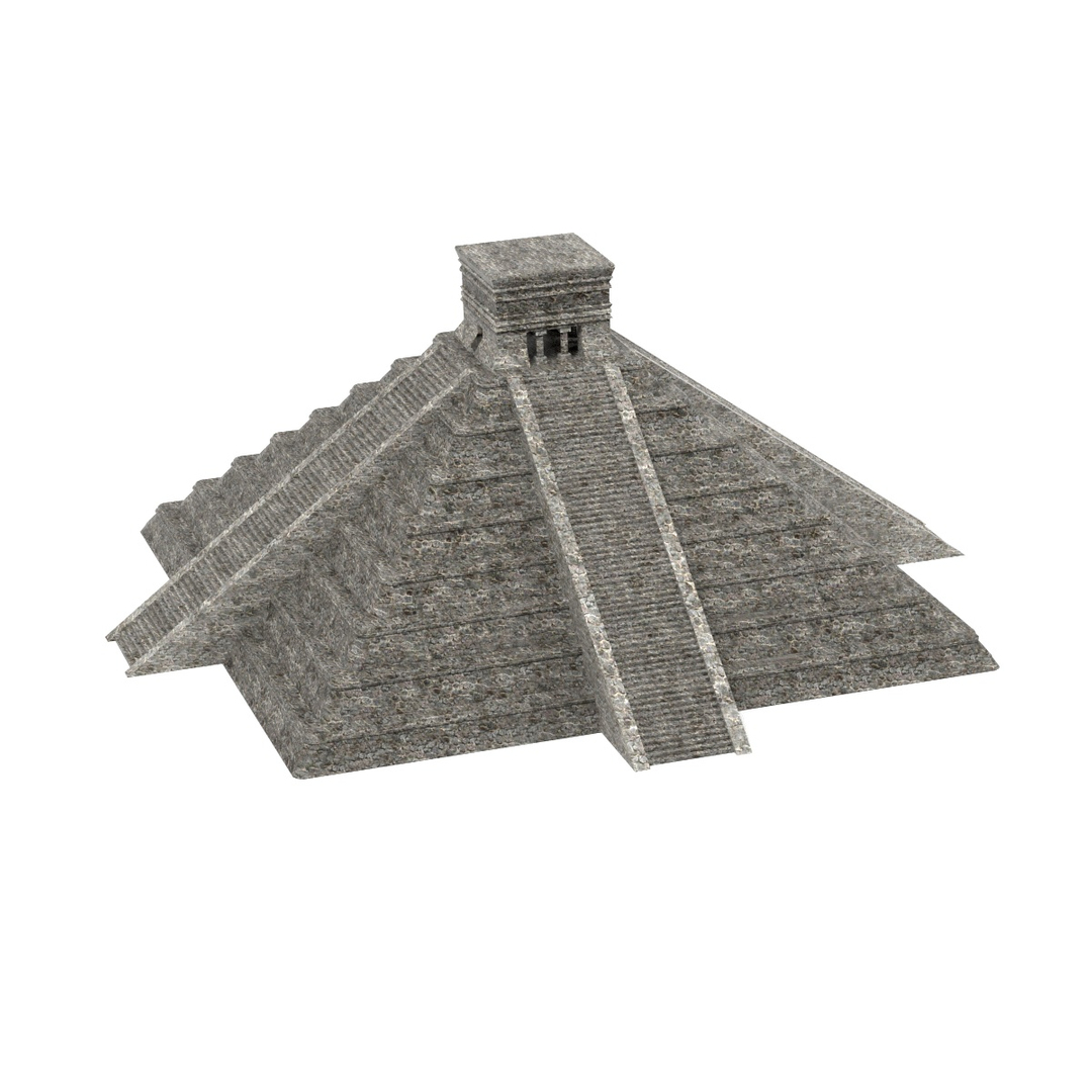 3d 3ds Mayan Pyramid