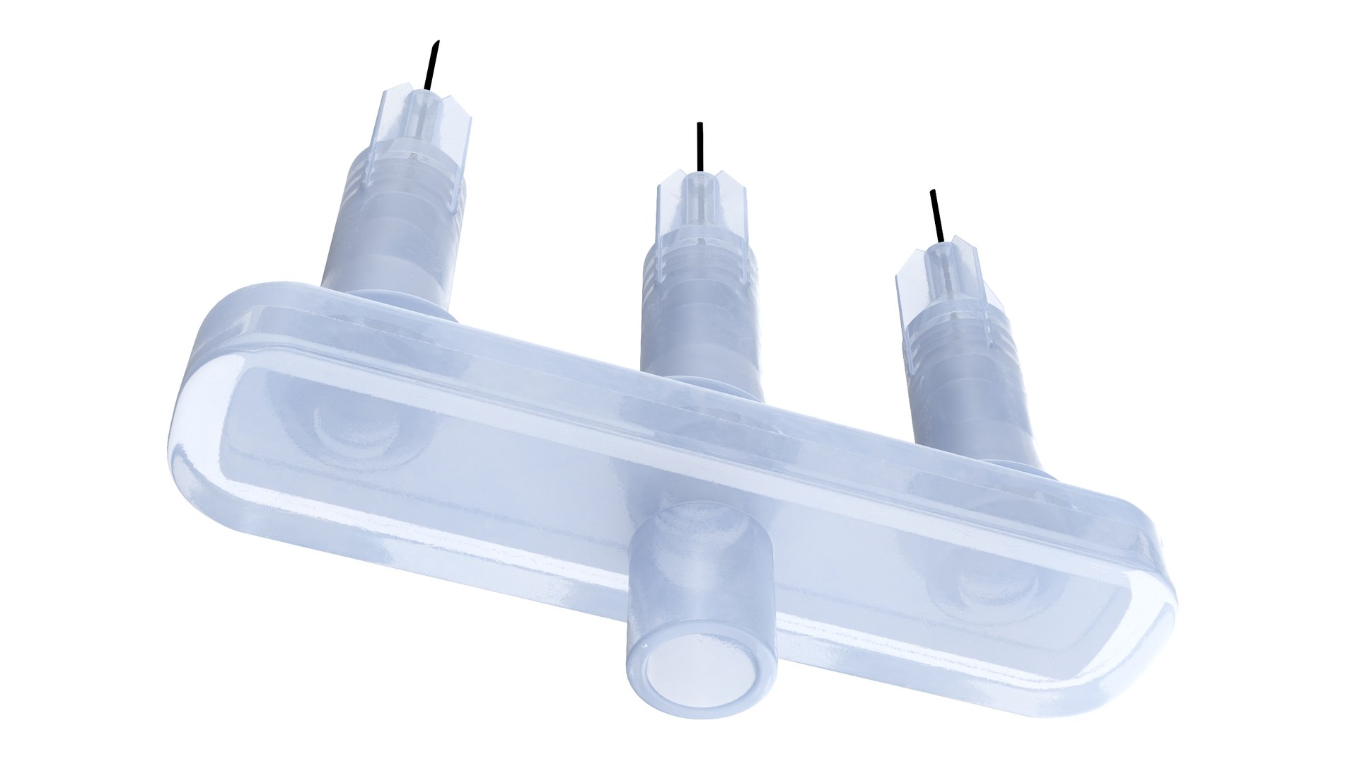Multi Injector 3 Needles Straight Transparent Model - TurboSquid 2247462