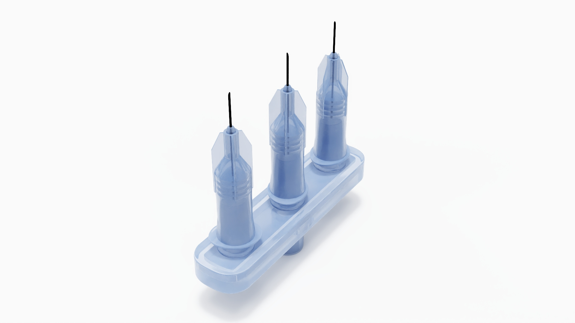 Multi Injector 3 Needles Straight Transparent Model - TurboSquid 2247462
