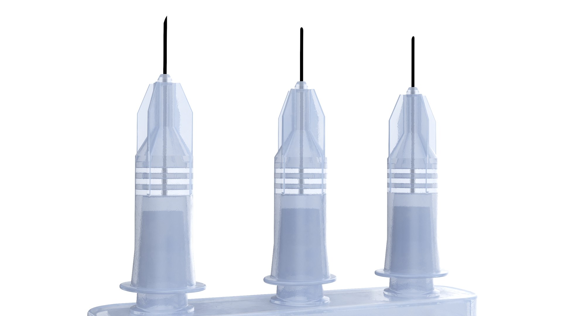 Multi Injector 3 Needles Straight Transparent Model - TurboSquid 2247462