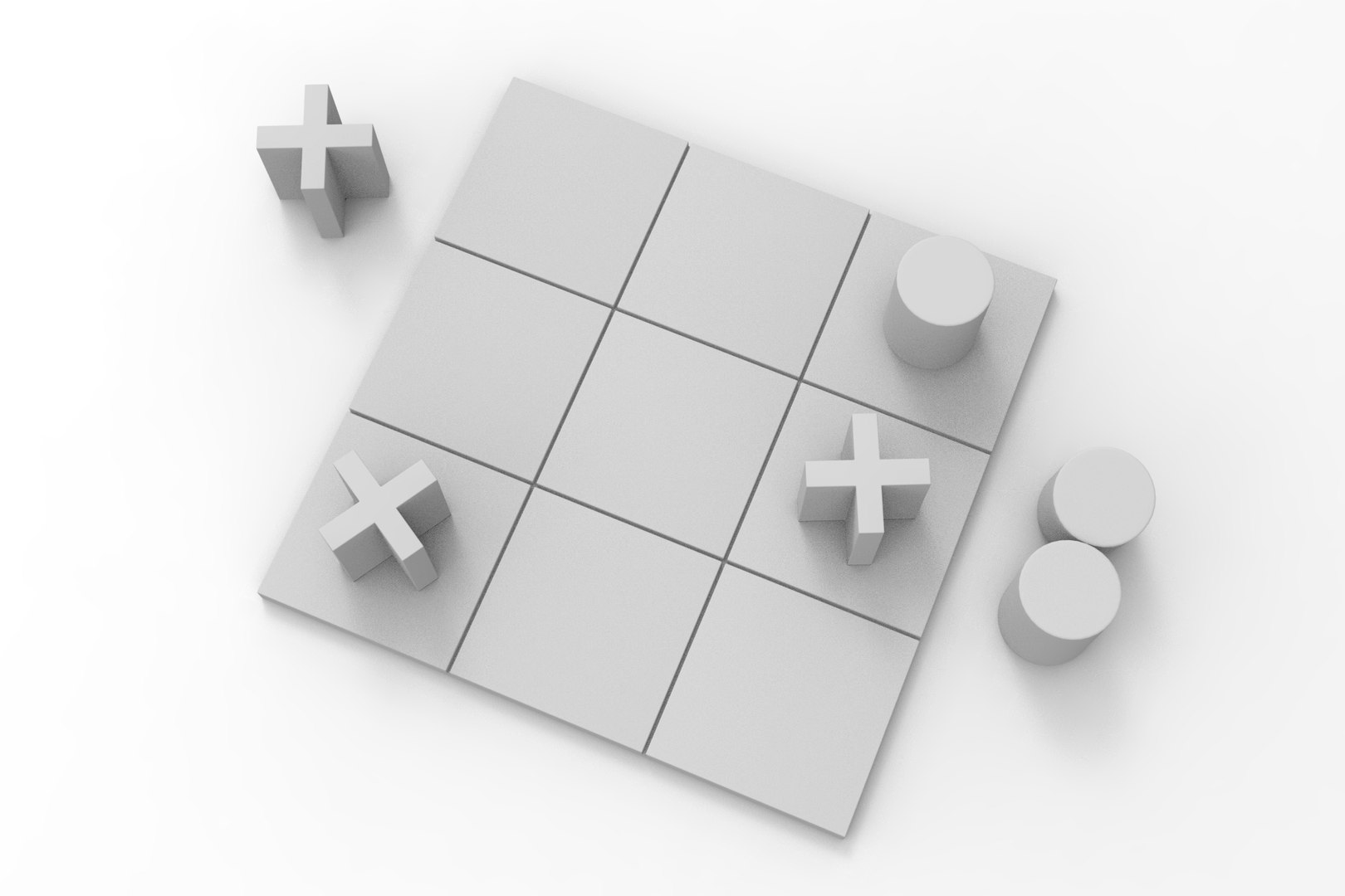 3D Model Wood XOX Game - TurboSquid 1796408