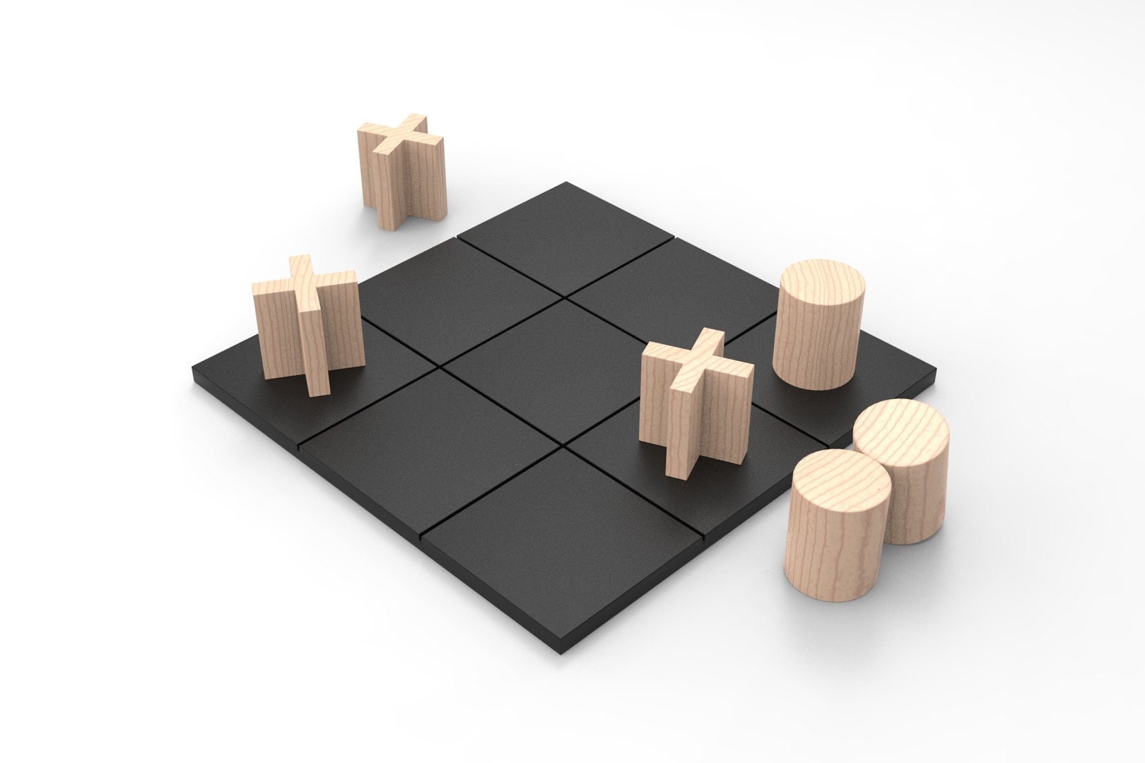 3D Model Wood XOX Game - TurboSquid 1796408