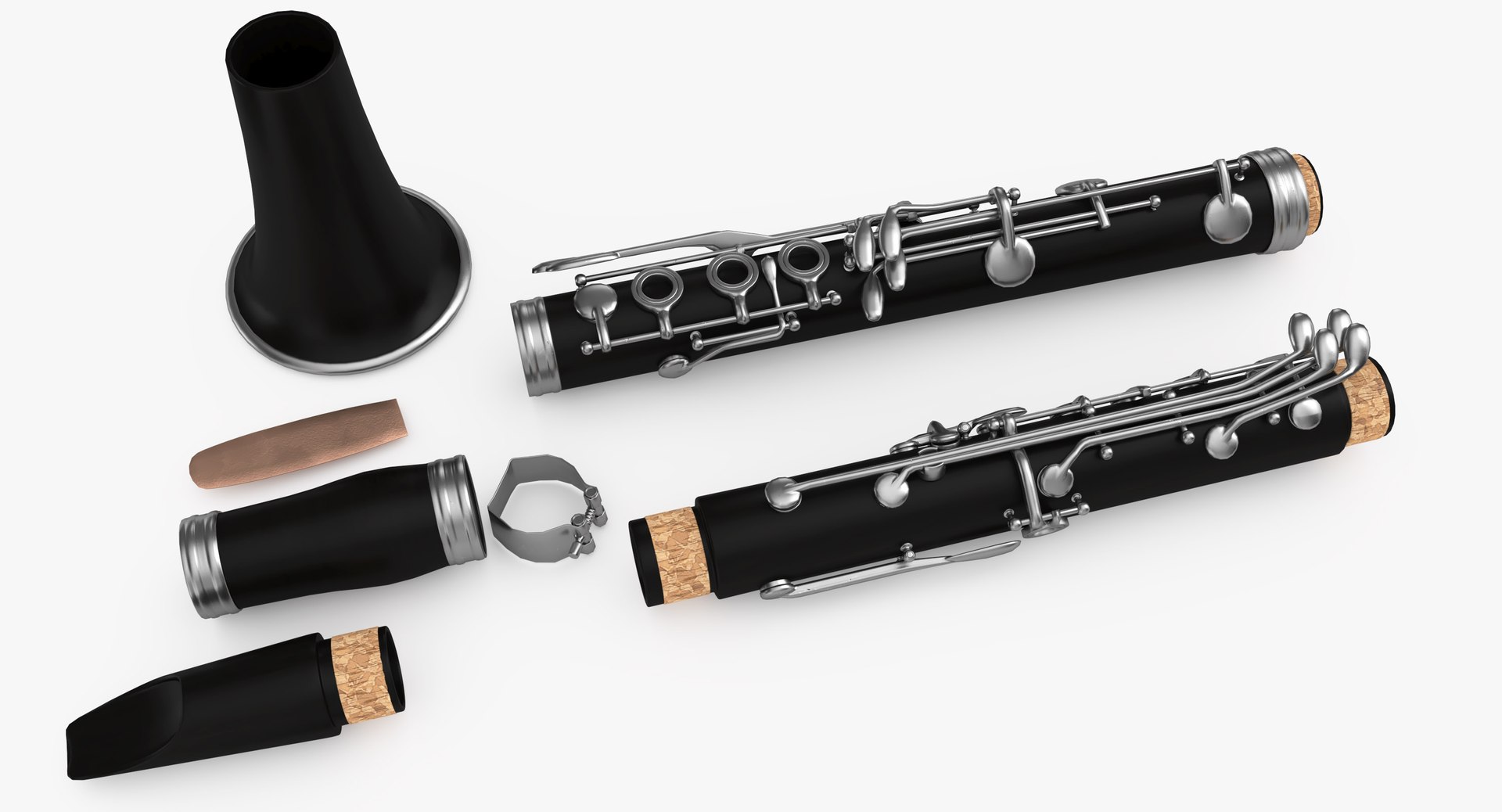 3D Clarinet - TurboSquid 2012370