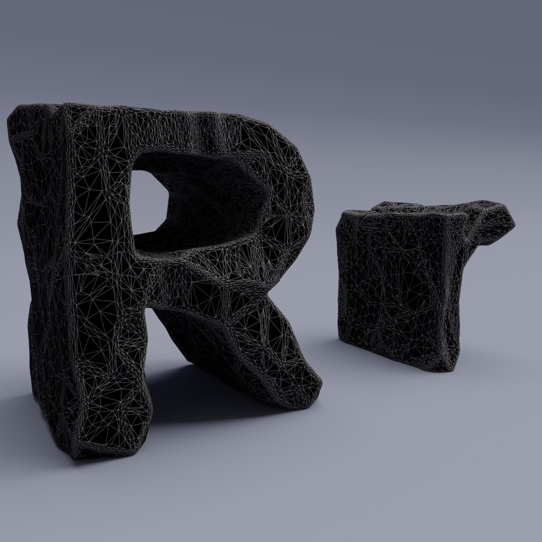 3D Letter R Model - TurboSquid 1382568